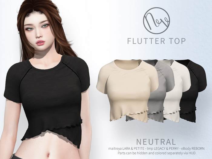 Second Life Marketplace - neve top - flutter neutral